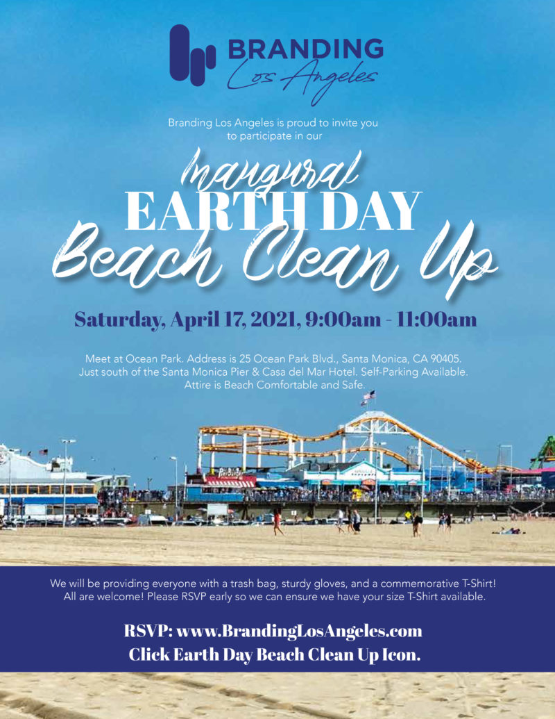 Earth Day Beach Clean Up | Branding Los Angeles